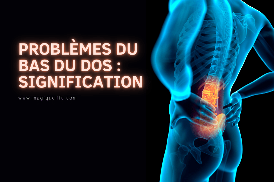 Problèmes du bas du dos : Signification